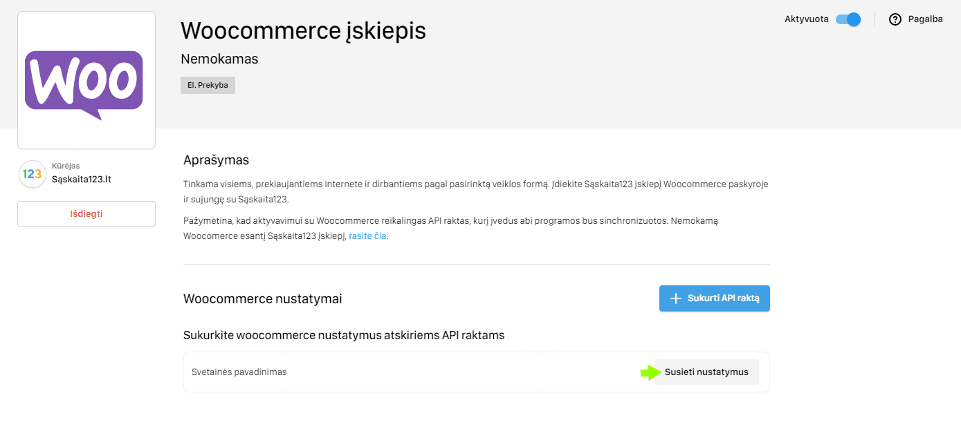 Sąsaja su Invoice123.lt PDF sąskaitų faktūrų išrašymui – Sbyte.lt